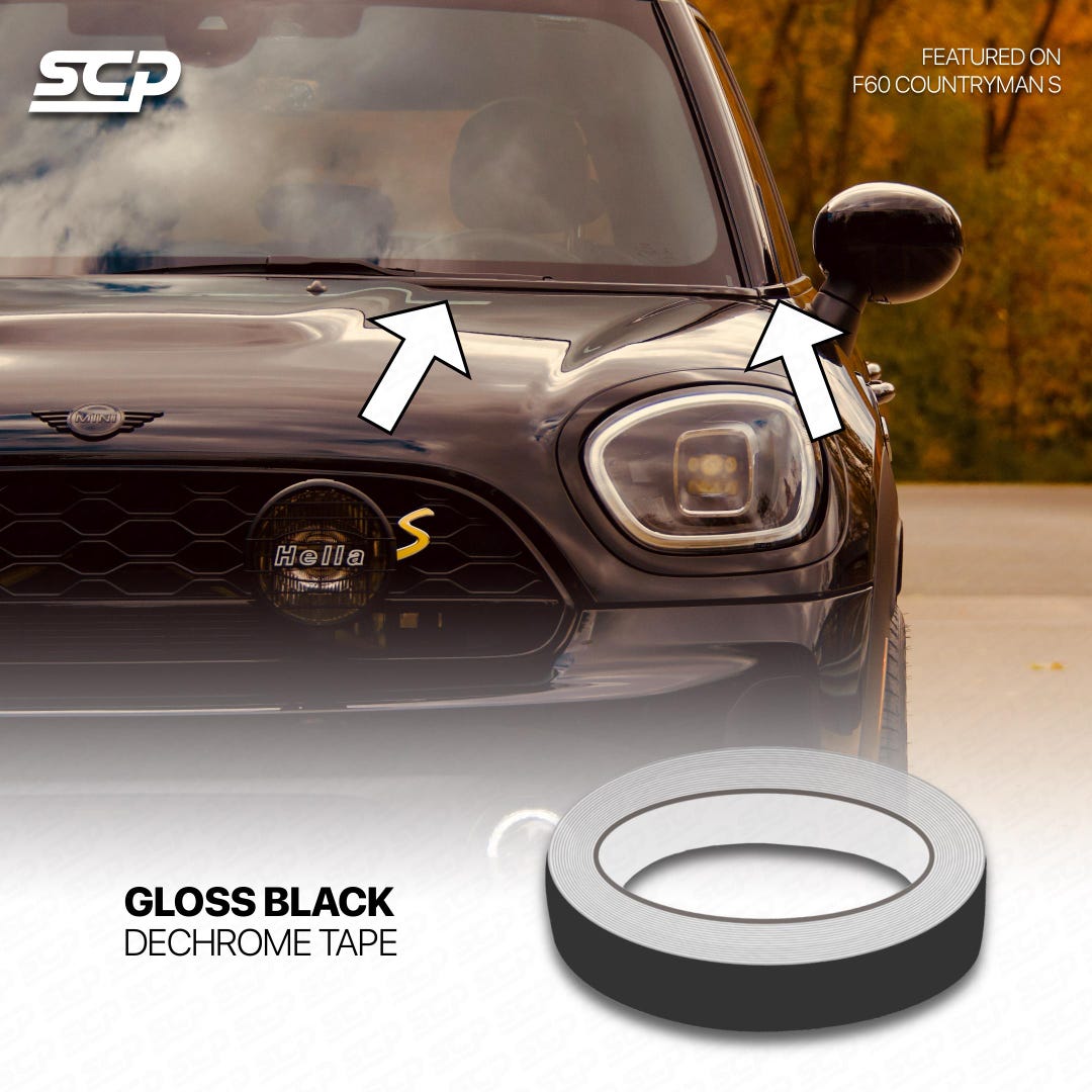 MINI F60 Countryman Gloss Black Beltline Dechrome Tape | Generation 3 ...