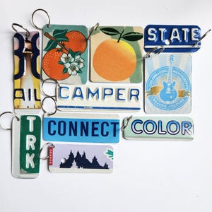 Upcycled Keychains From Different States Handcrafted From Repurposed ...