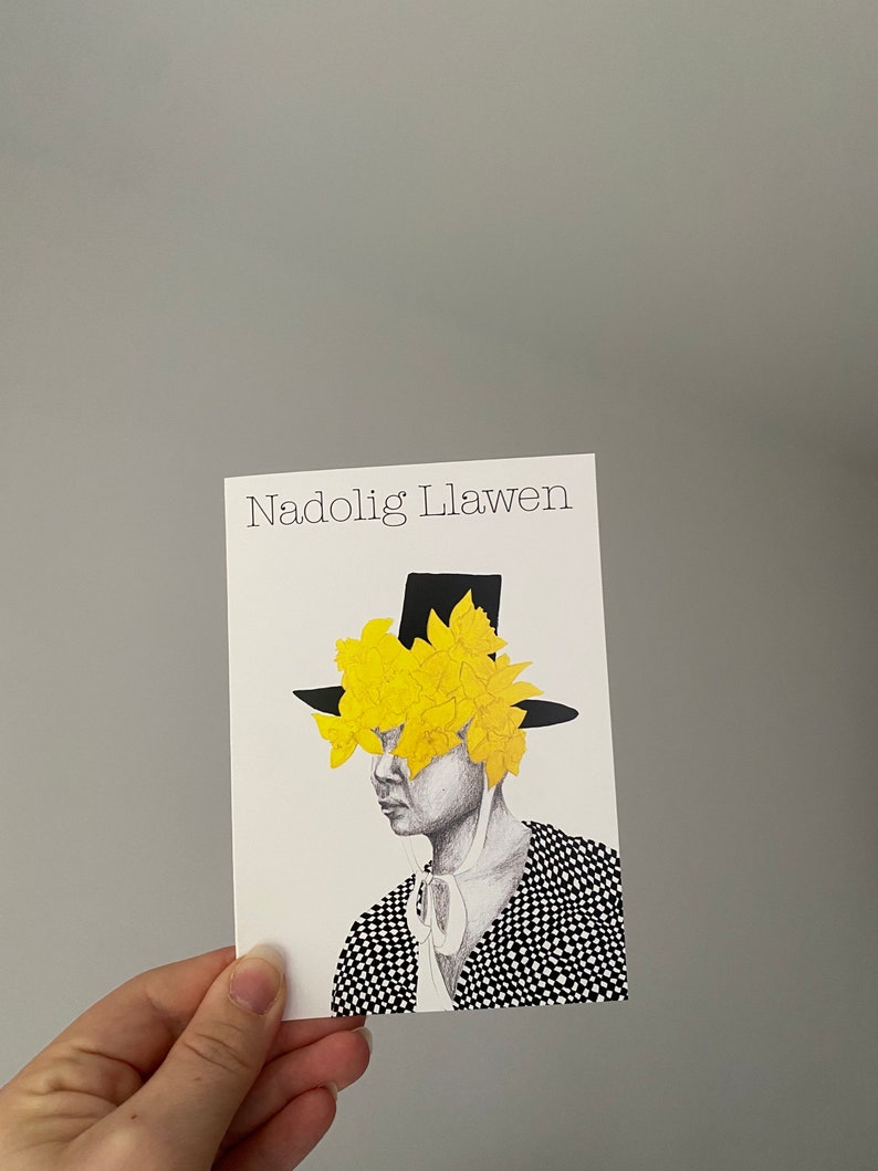 Welsh Lady Christmas Cards pack of 5 - Etsy UK