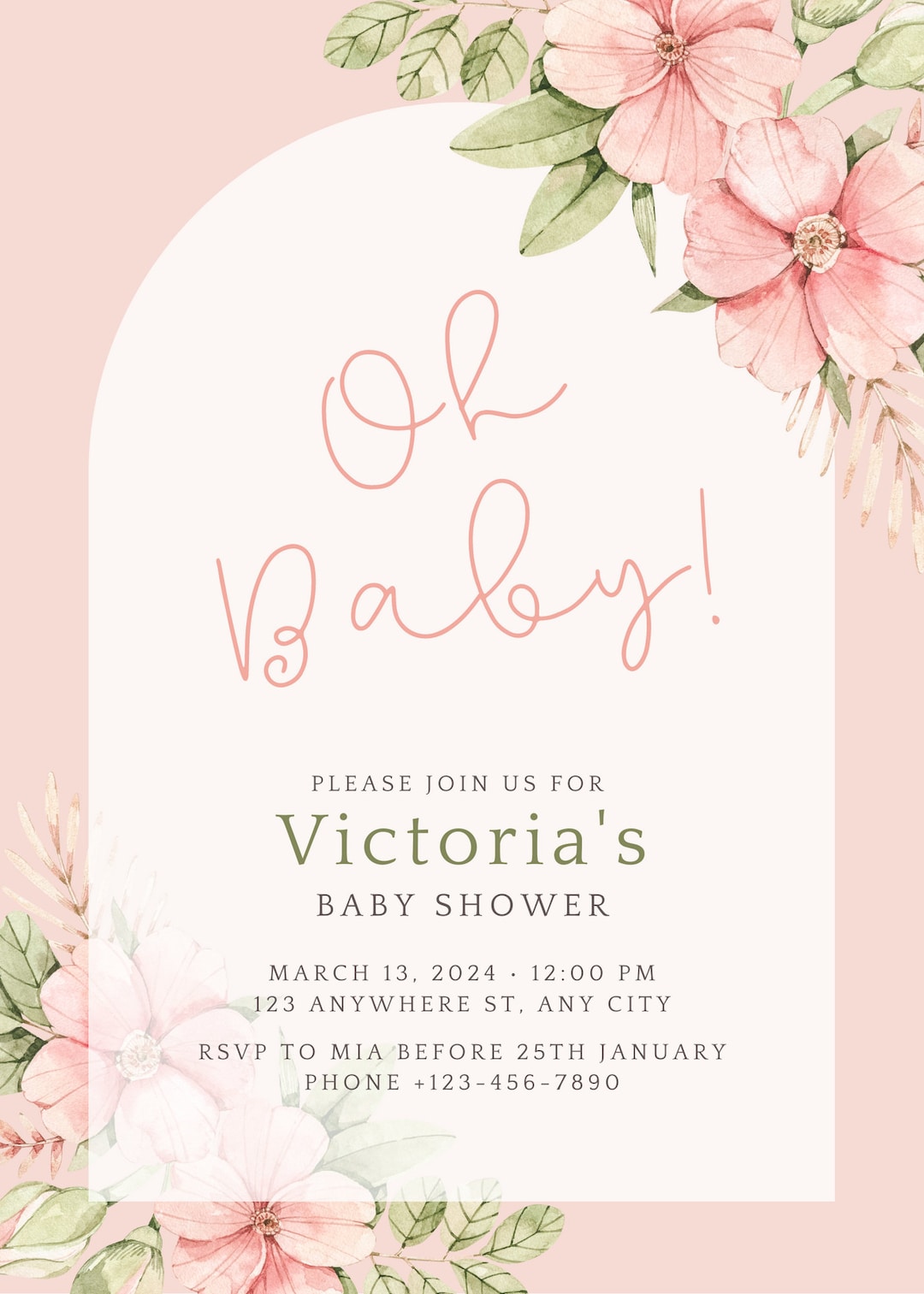 Custom Baby Shower Invitation DIGITAL DOWNLOAD - Etsy