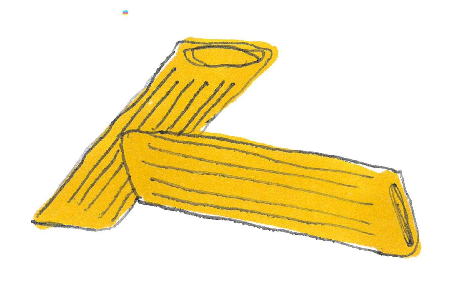 Pasta Noodle Hand Drawn Clipart - Etsy