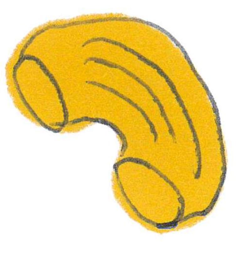 Pasta Noodle Hand Drawn Clipart - Etsy