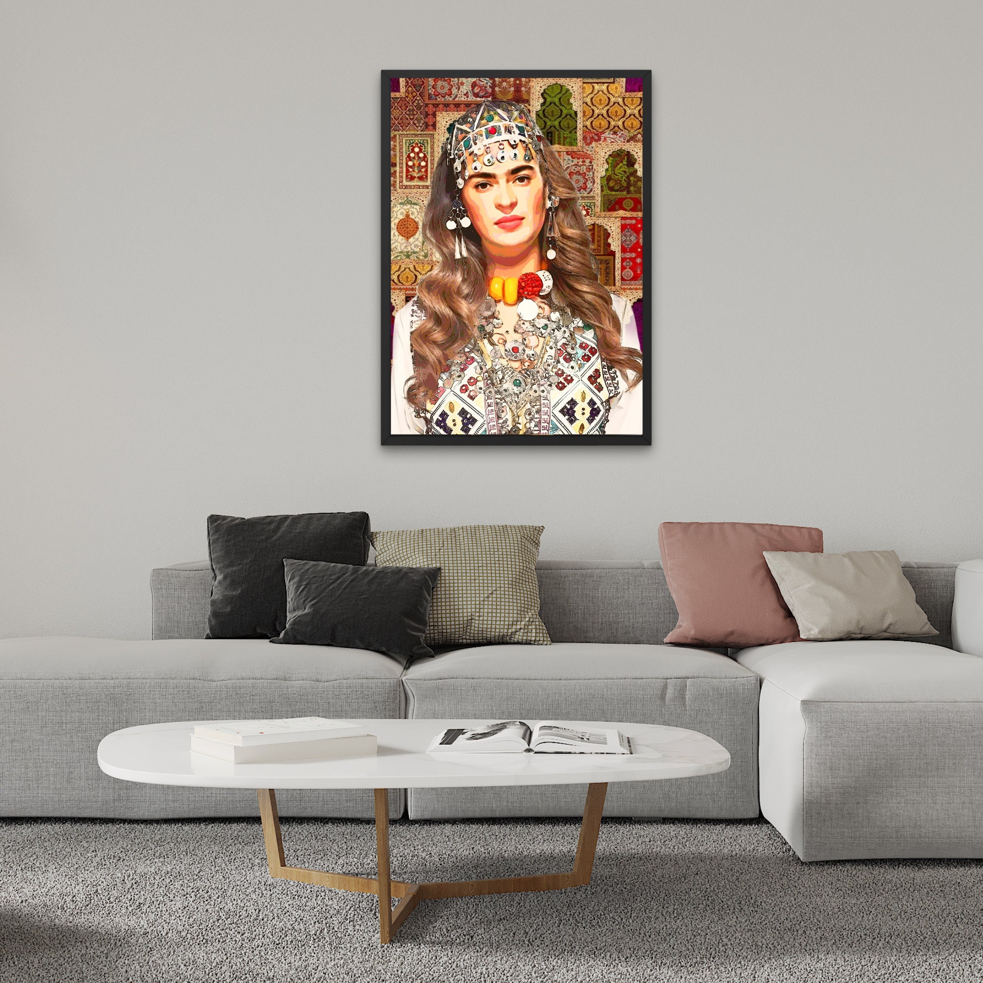 Poster Frida Kahlo Abstract Wall Art Frida Kahlo Poster Wall Decor ...