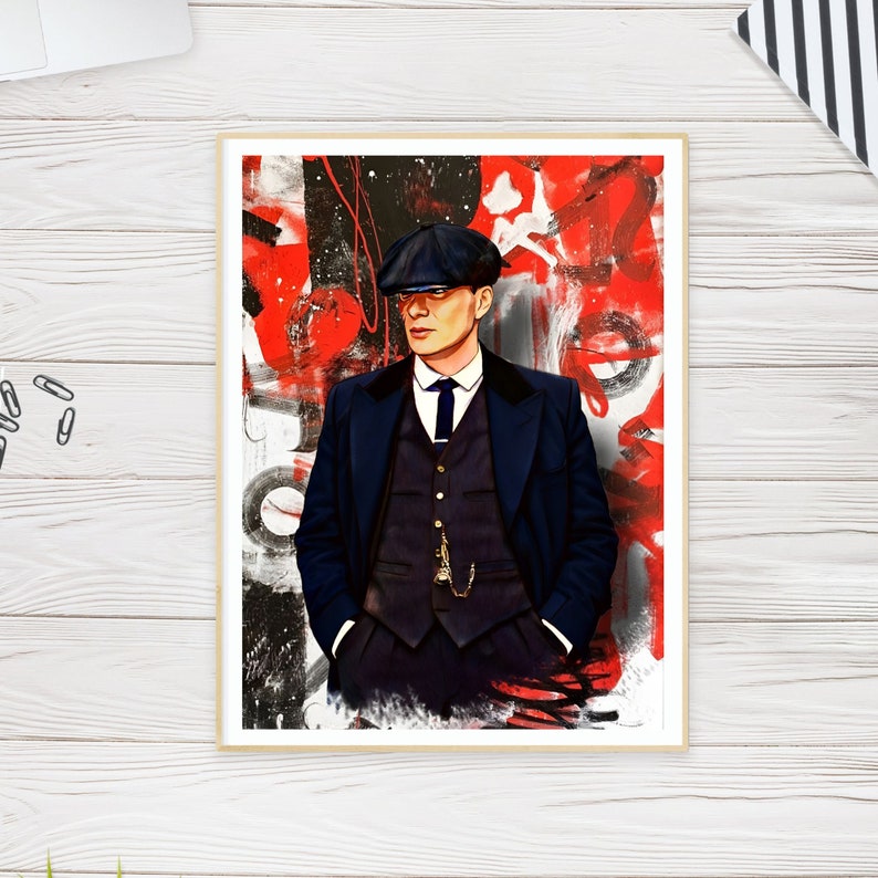 Thomas Shelby Peaky Blinders Portrait Wall Poster Printable - Etsy