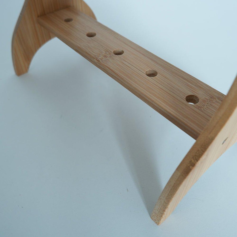 Bamboo Desktop Scissors Stand - Holds up to 5 Pairs of Shears - Etsy