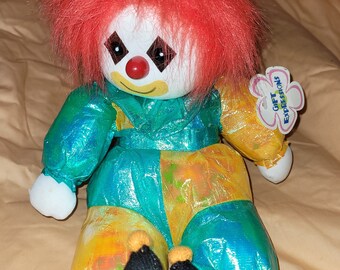 Vintage Ganz Bros Toys Musical Wind-up Nose Clown Rubber Face 18 Inch ...