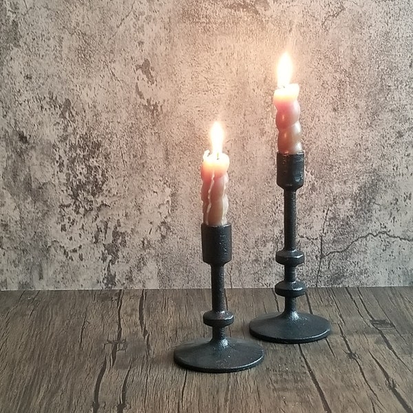 Iron Candlesticks - Etsy
