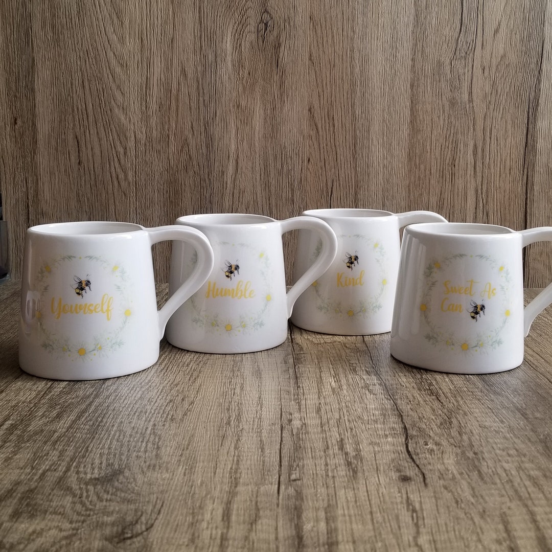 Bee Mug Set of 4 - Etsy