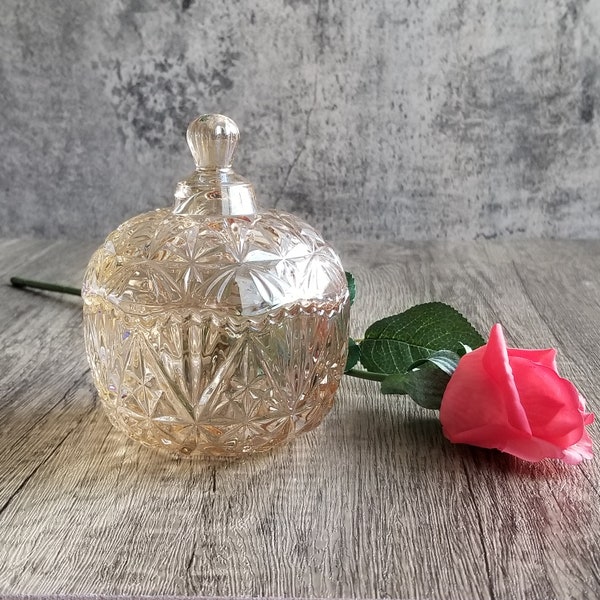 Antique Glass Candy Container - Etsy