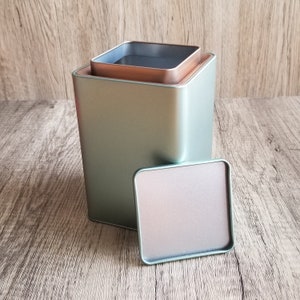 Modern Stackable Storage Tin 4x6 Inches - Etsy