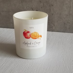 Applejack & Orange by Vita Scented 6 OZ Candle - Etsy