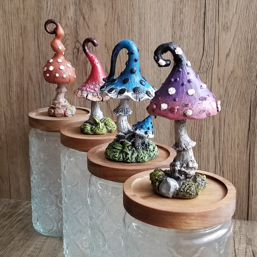 Woodland Mushroom Treat Jars 7 Inch - Etsy