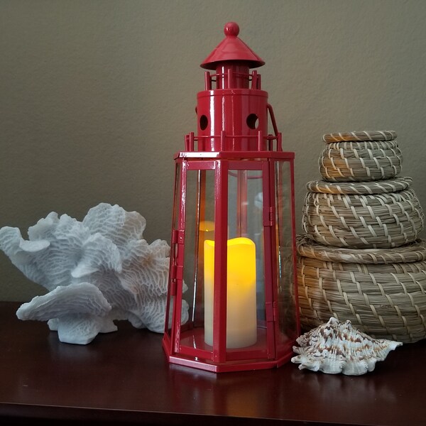Red Lighthouse - Etsy