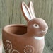 Bunny Terracotta Planters Set of 3 - Etsy