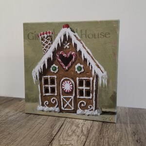 Gingerbread House Wall Art - Etsy
