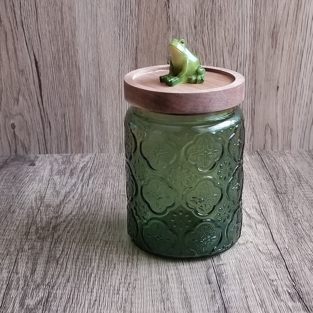 Rainforest Frog Embossed Glass Canister - Etsy Canada