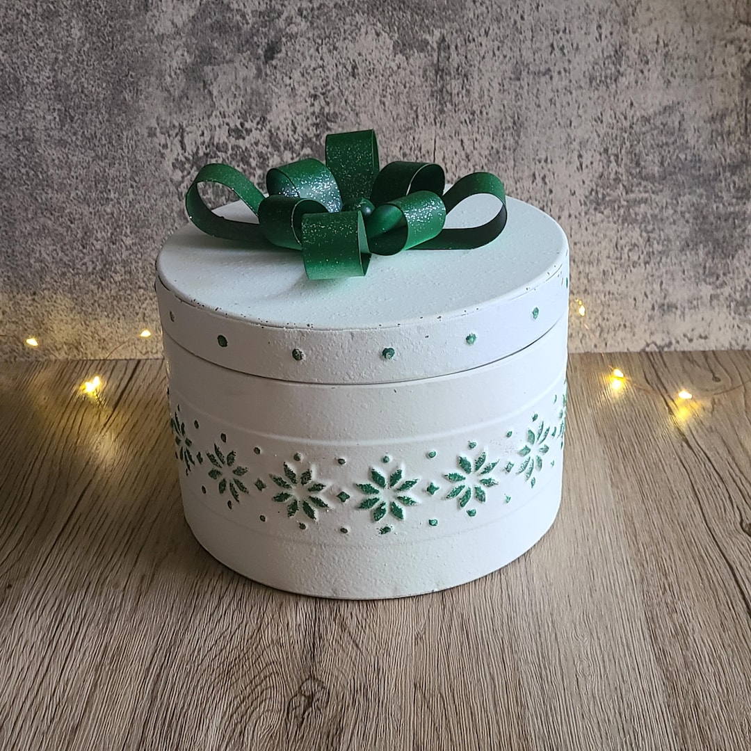 Decorative Metal Holiday Gift Box 8-inch - Etsy