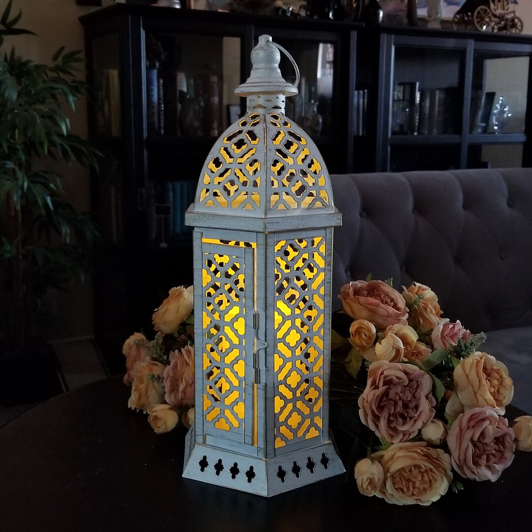 Large Cutwork Hexagon Lantern - Etsy
