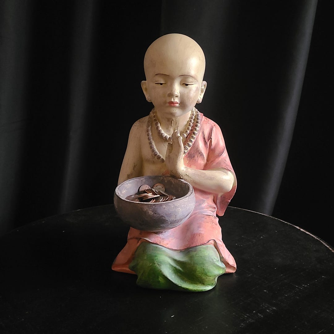 Child Buddhist Monk Donation Statue Antique Reproduction - Etsy