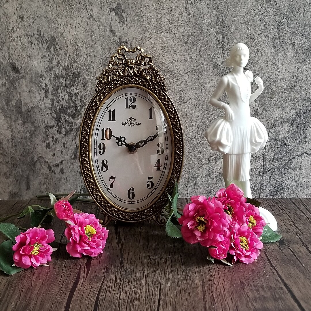 Antique Reproduction French Tabletop Clock - Etsy