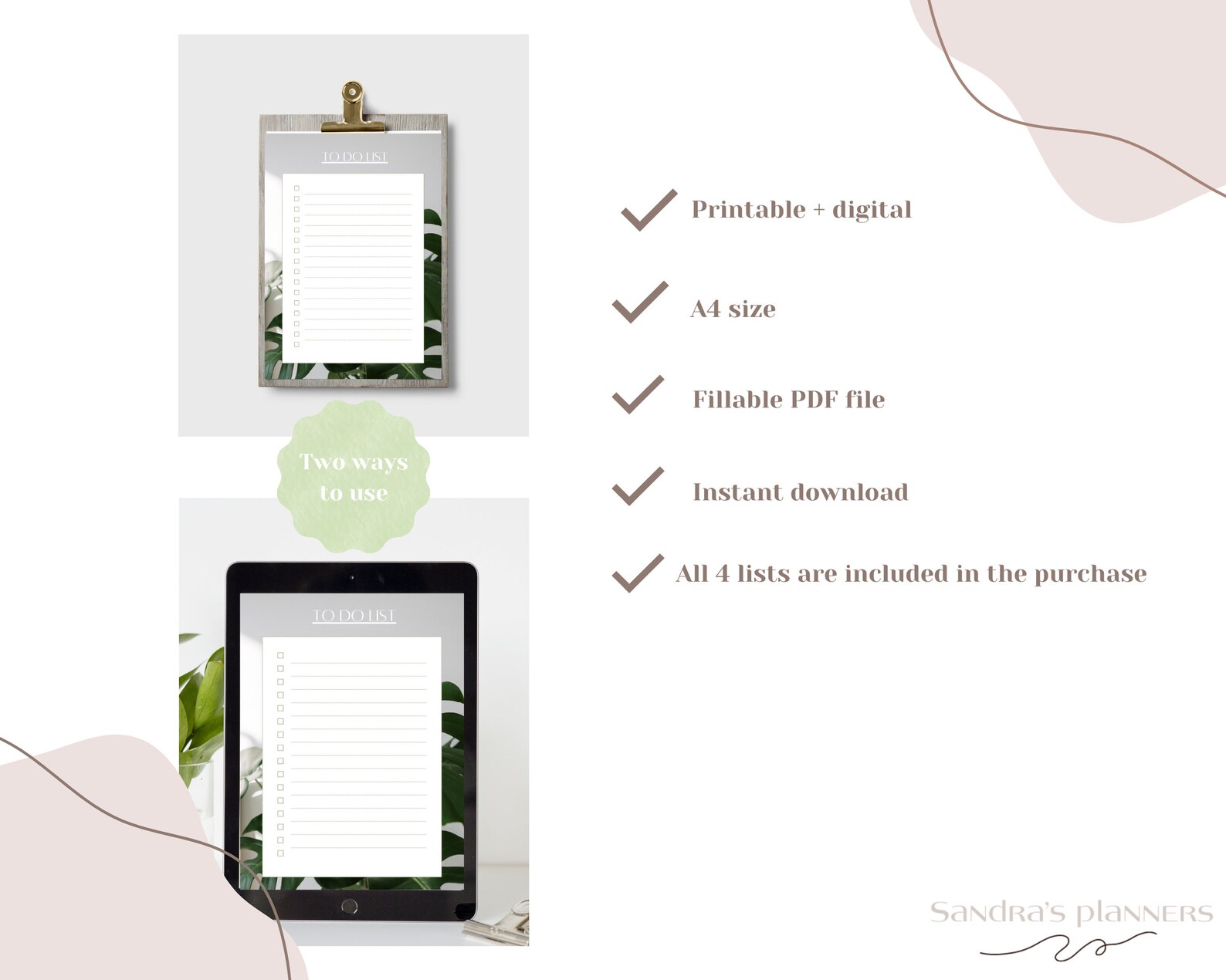 Minimalist to Do List Printable Checklist Simple Task List - Etsy
