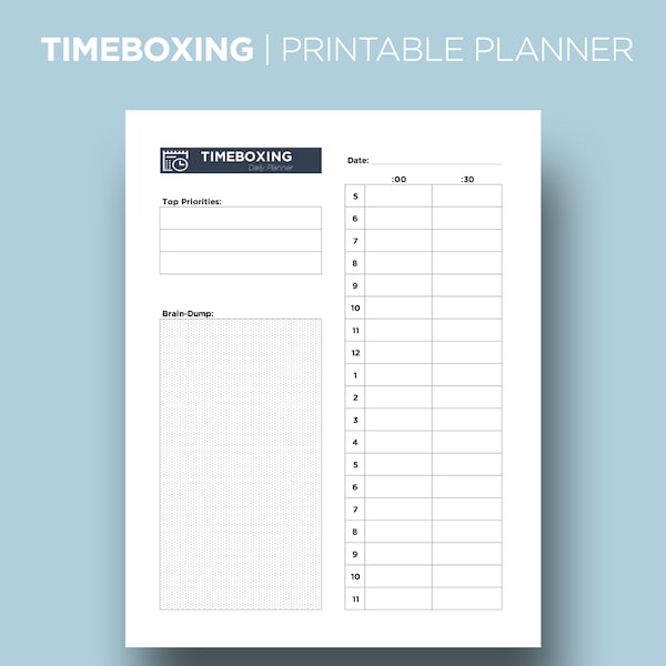 Time Management Planner - Etsy