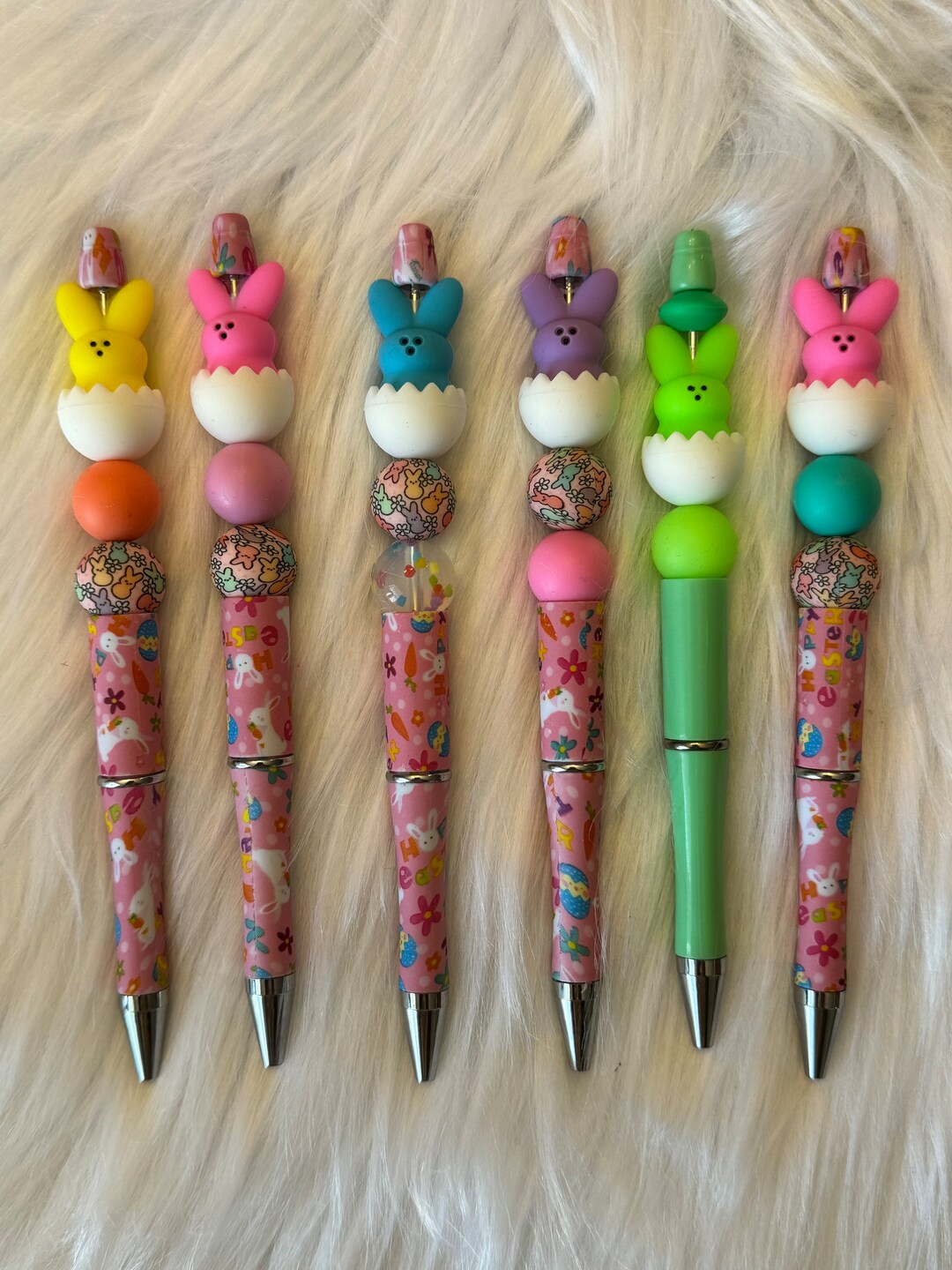 Peep Egg Silicone Beaded Pen, Easter, Bunny - Etsy