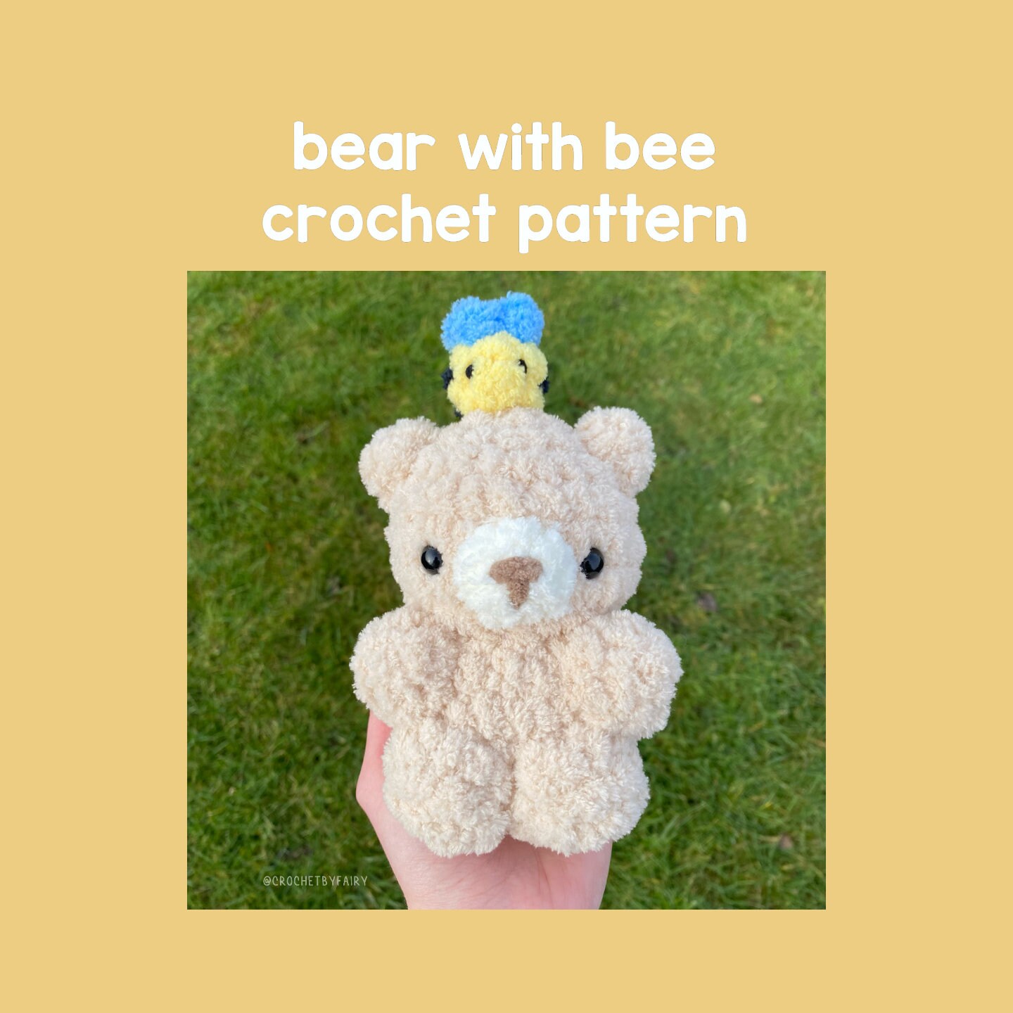 Bear With Bee Crochet Pattern - Bear Crochet Pattern - Crochet Pattern ...