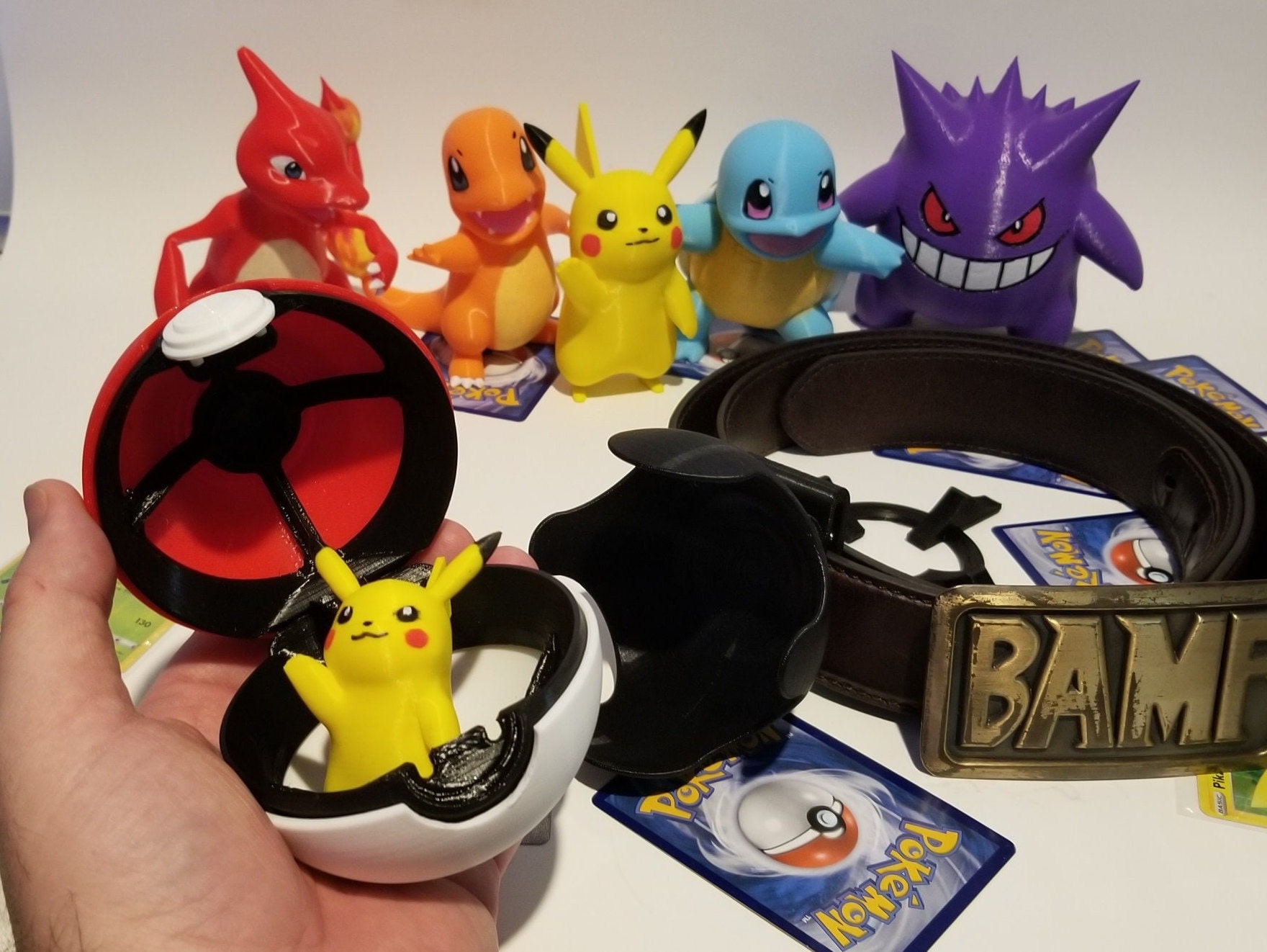 Great Ball Pokeball W/ Push Button Opening 3D Printed - Etsy