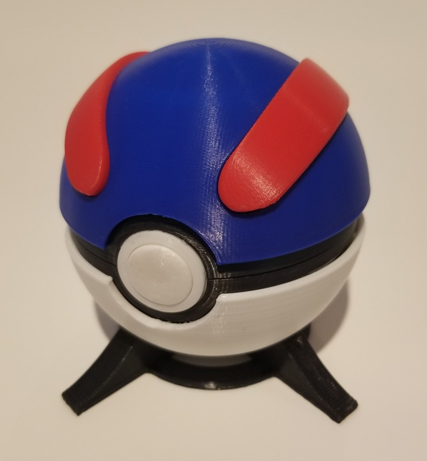 Great Ball Pokeball W/ Push Button Opening 3D Printed - Etsy