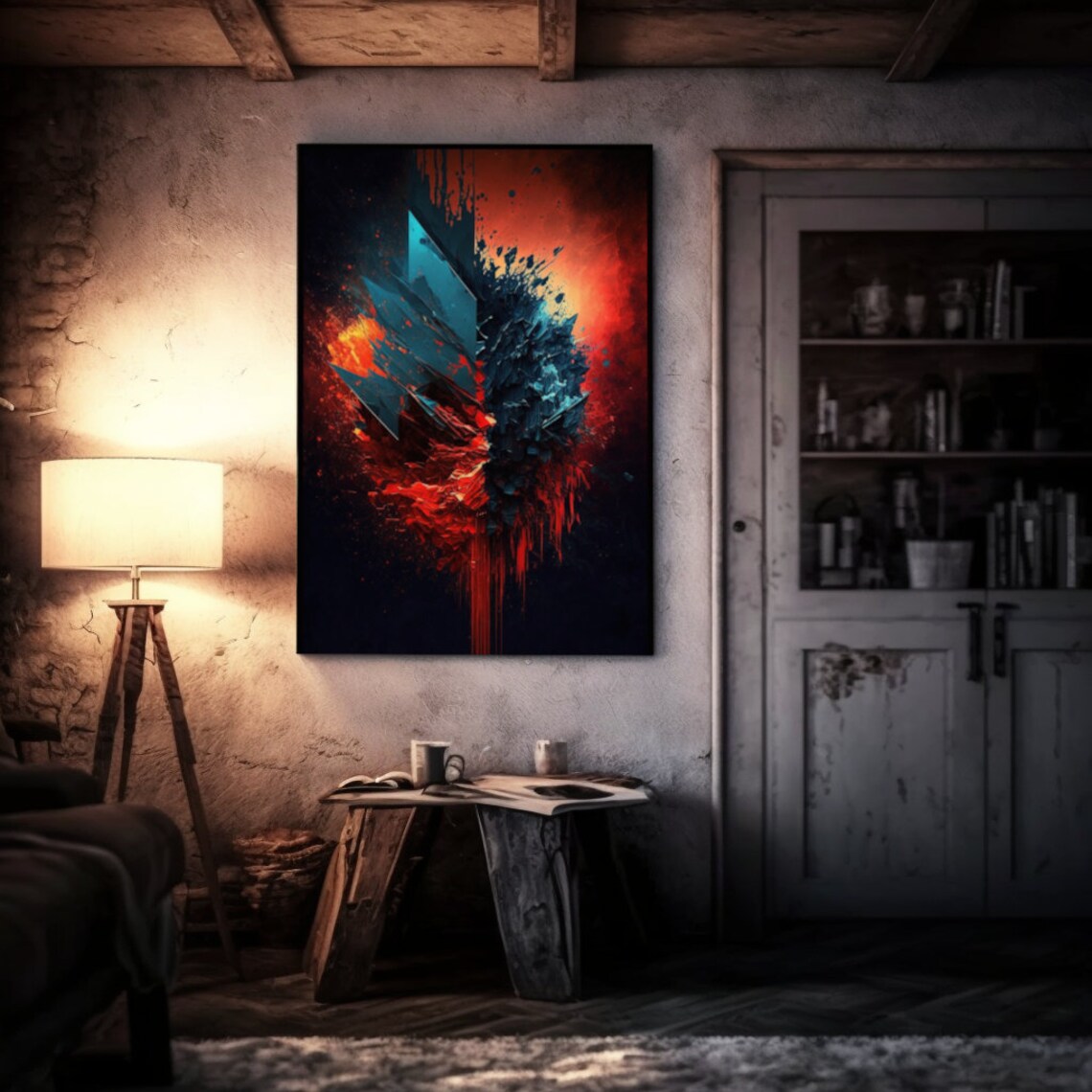 Abstract Poster Art Inspired by Zdzislaw Beksinski Digital Art High ...