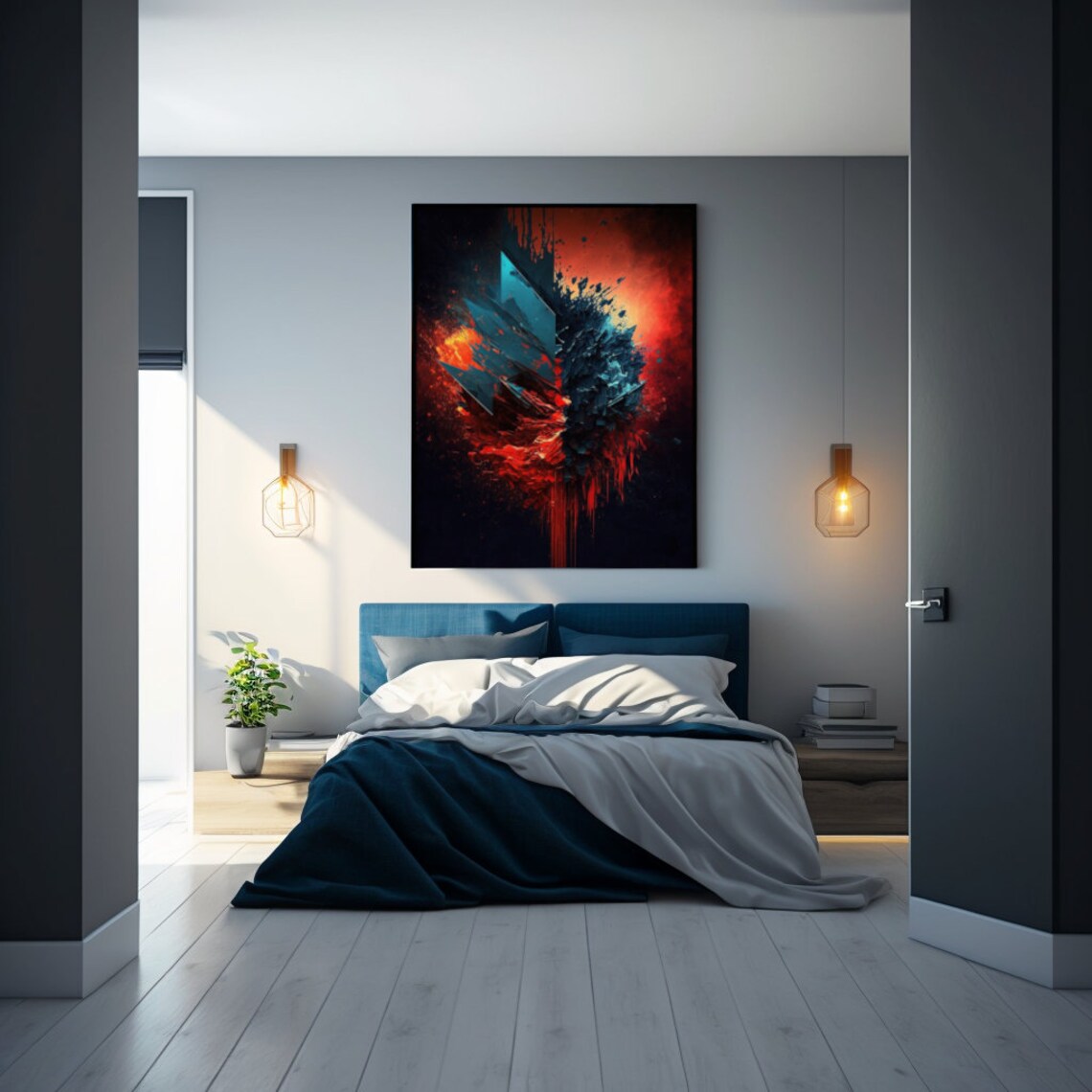 Abstract Poster Art Inspired by Zdzislaw Beksinski Digital Art High ...