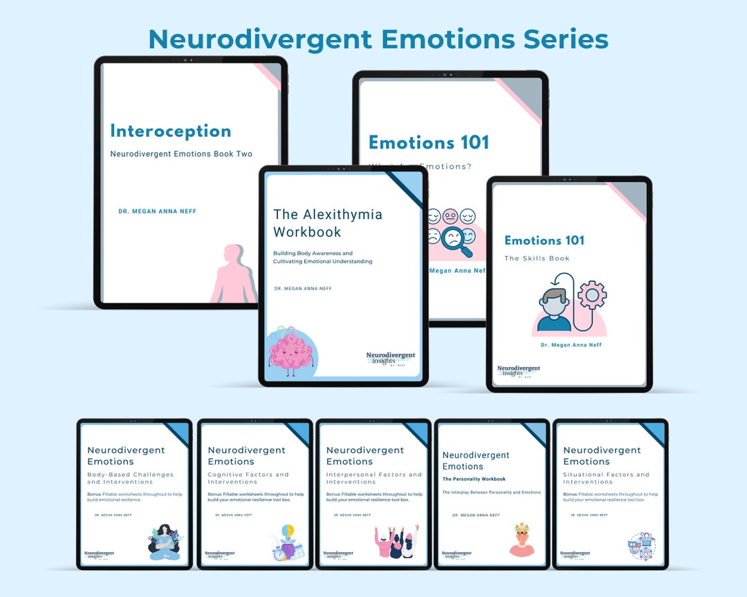 Emotions Bundle Digital Workbook Autism Workbook Therapy Resources ...