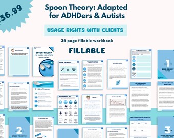 Spoon Theory Worksheet - Etsy