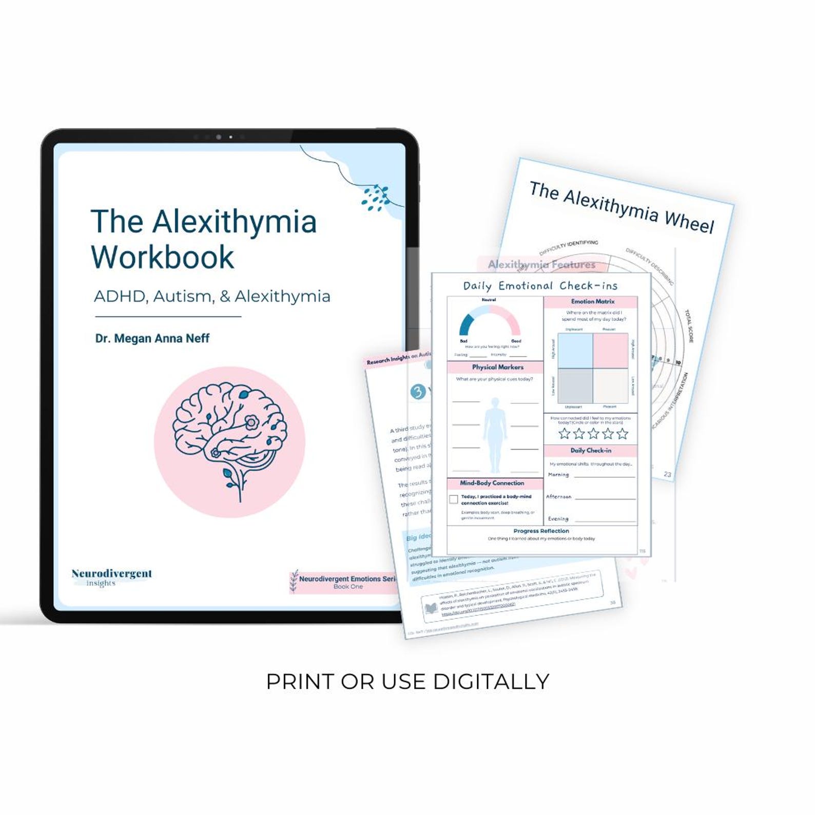 The Alexithymia Workbook | ADHD Workbook | Autistic Workbook | Therapy ...