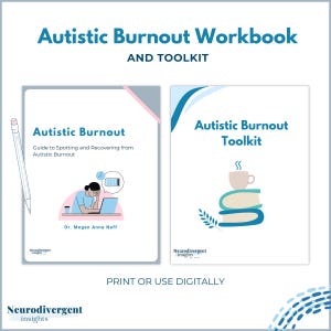Autism Burnout Bundle | Digital Workbook | Autism Workbook | Therapy ...