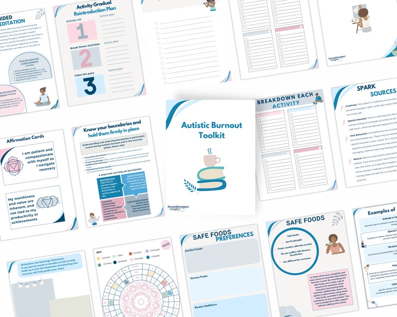 Autistic Burnout Workbook | Autistic Burnout Toolkit | Autism Workbook ...