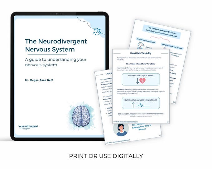 The Neurodivergent Nervous System | Autism Workbook | ADHD Workbook ...