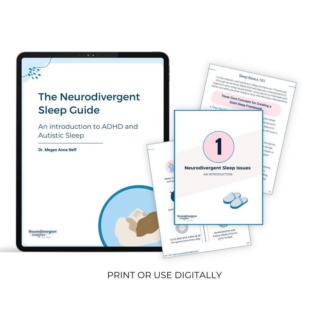 The Neurodivergent Sleep Workbook | Autism Worksheets | Autism Workbook ...