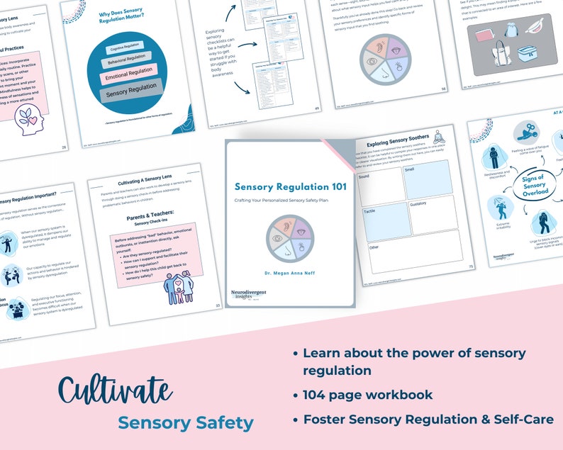 Personalized Sensory Safety Plan Sensory Regulation Workbook Digital ...