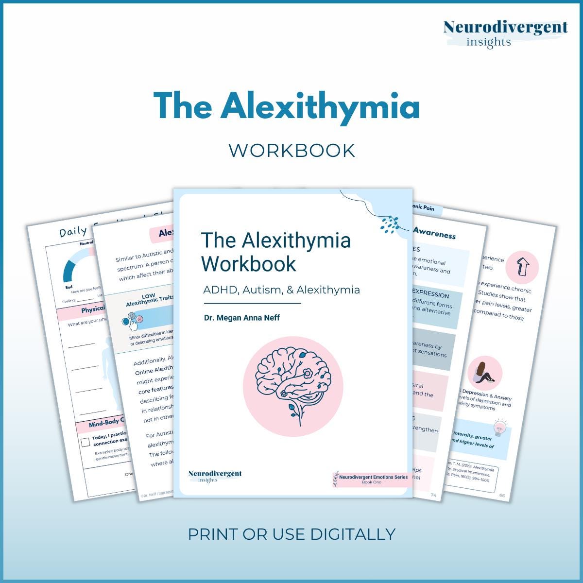 The Alexithymia Workbook | ADHD Workbook | Autistic Workbook | Therapy ...