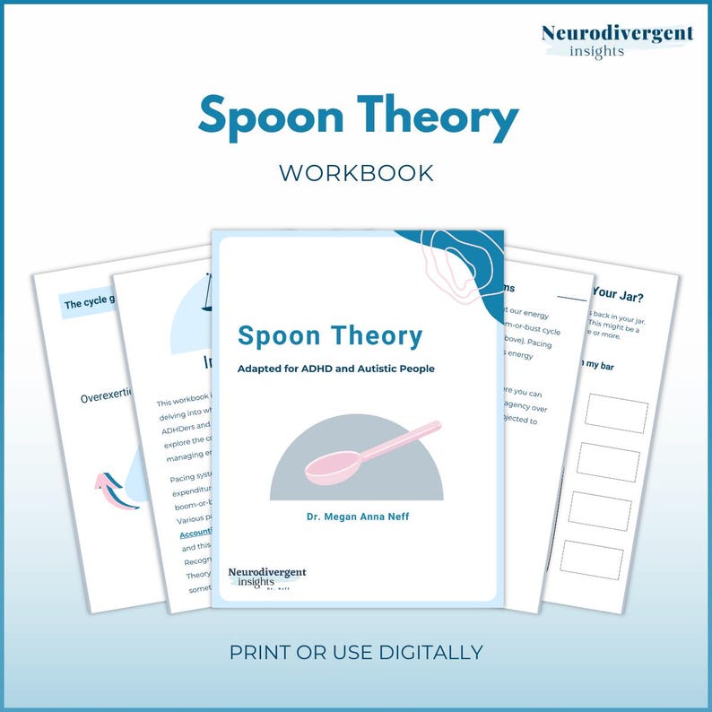 Autistic Workbook | Spoon Theory | Autistic Burnout | Digital Workbook ...