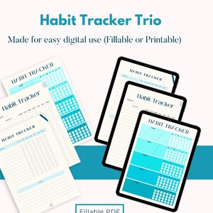 Productivity Bundle habit Tracker Scheduler Pleasure - Etsy