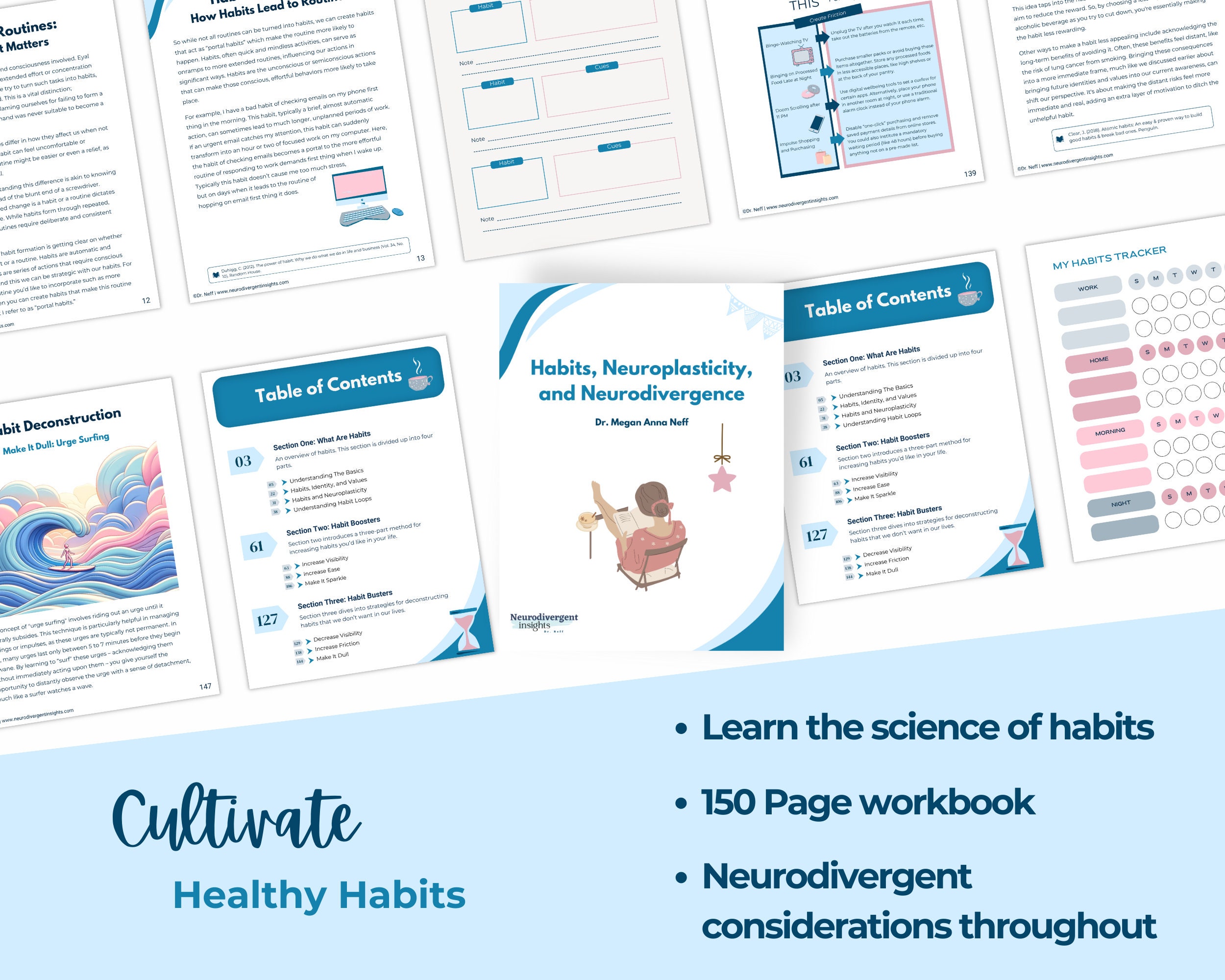 Habit Bundle Habit Workbook ADHD Habit Tracker Habit Tracker Habit ...