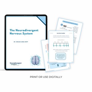 Neurodivergent Nervous System Autism Workbook ADHD Workbook Therapy ...