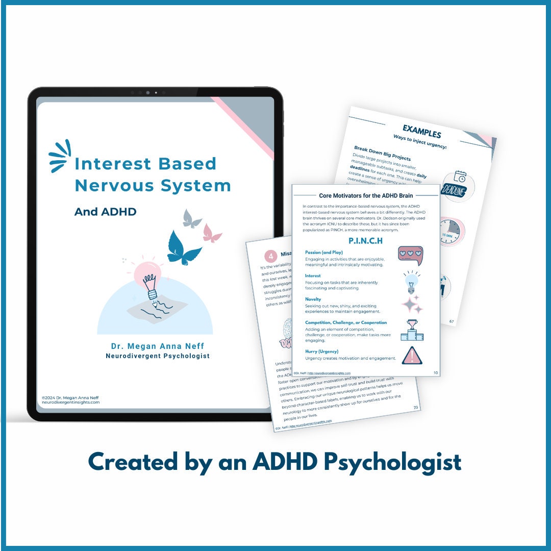 Interest-based Nervous System | ADHD Workbook | Adhd Worksheets | ADHD ...
