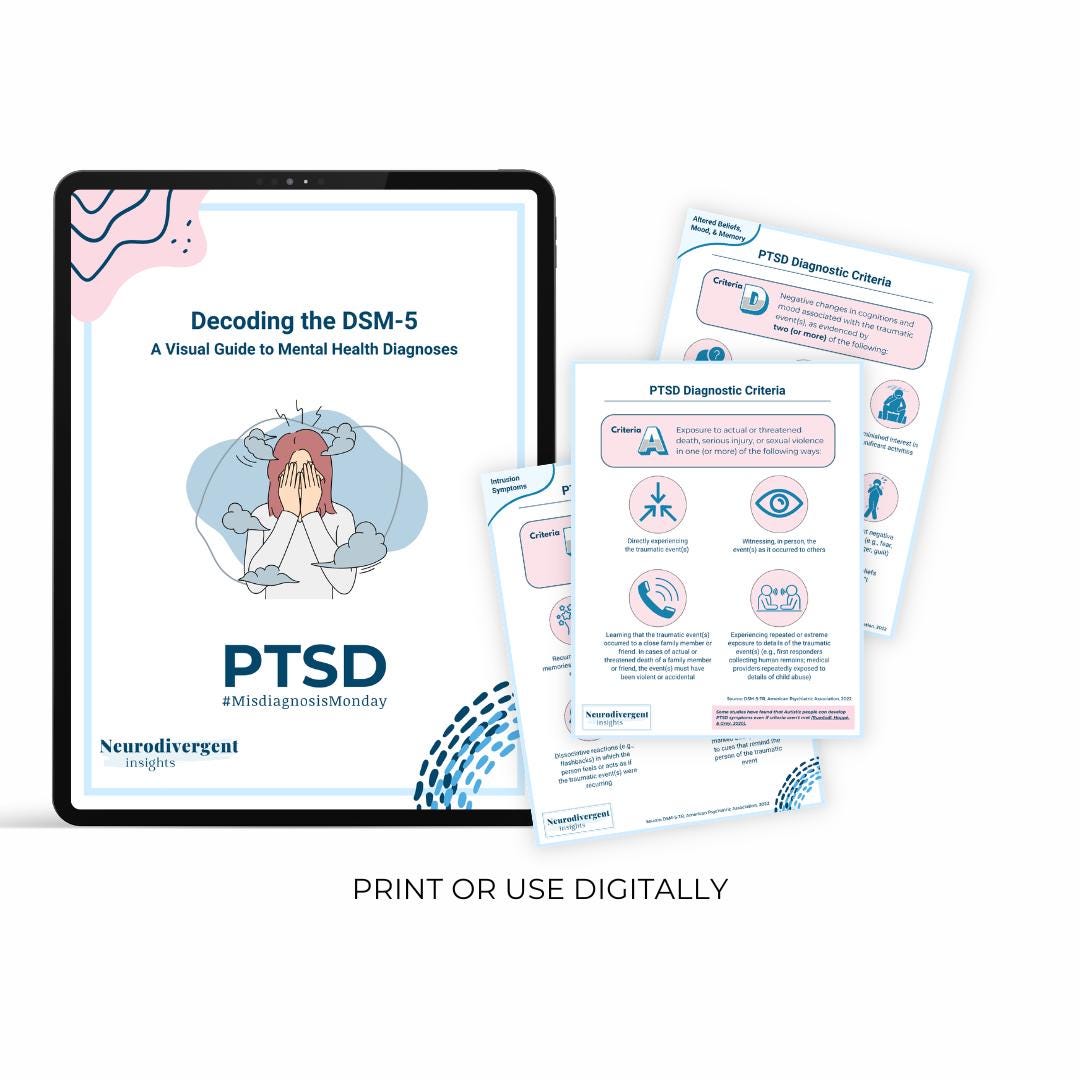 DSM-5 PTSD Diagnostic Criteria Trauma Therapy Resource Diagnoses ...