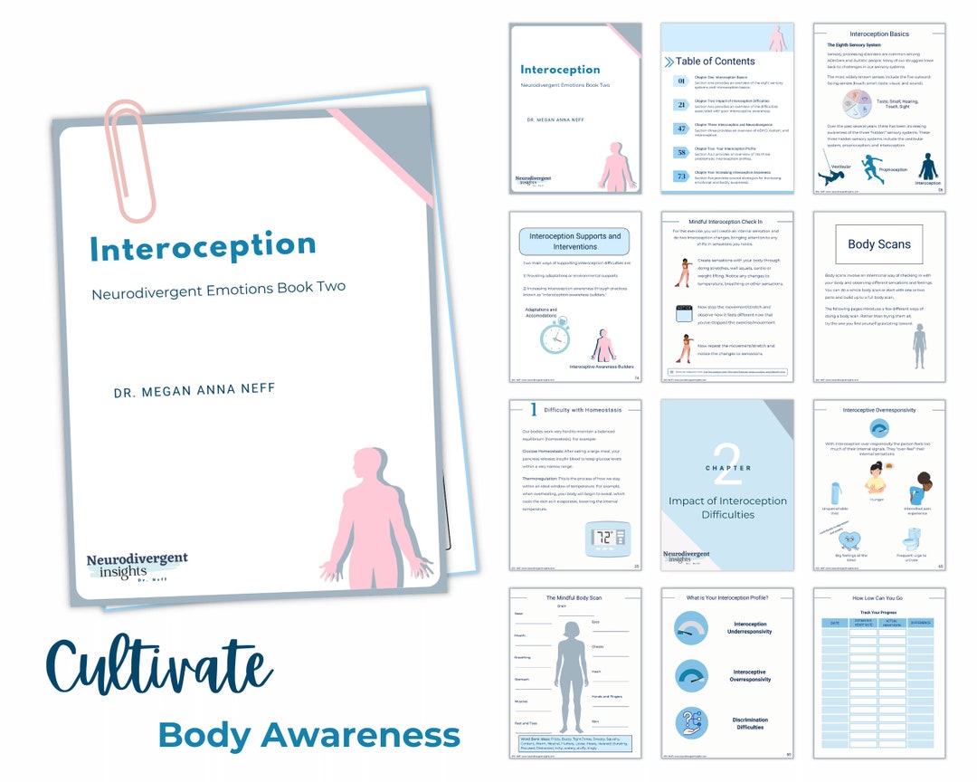 Interoception Workbook Autism Workbook ADHD Workbook Therapy Resources ...