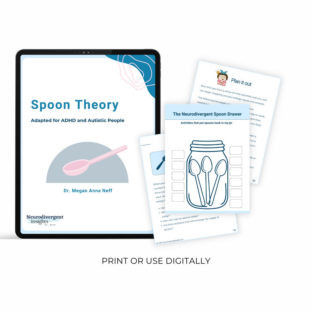Autistic Workbook | Spoon Theory | Autistic Burnout | Digital Workbook ...