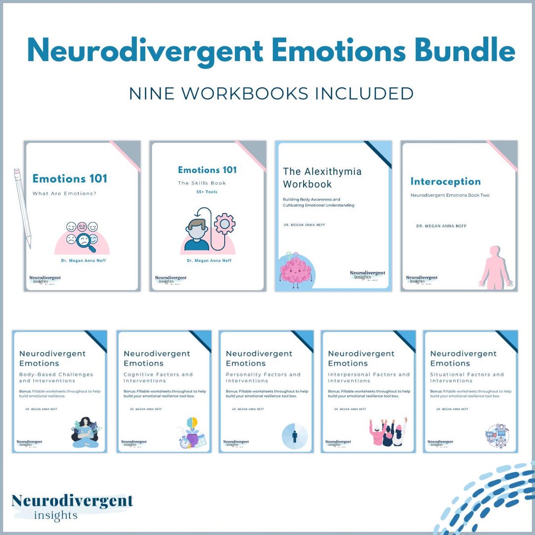 Emotions Bundle | Digital Workbook | Autism Workbook | Therapy ...